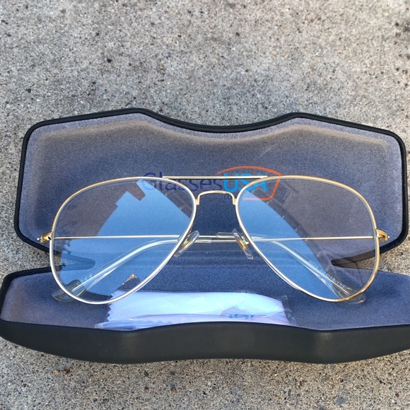 Accessories | Brand New Aviator Thin Rimmed Glasses | Poshmark